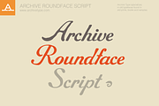 Archive Roundface Script, a Script Font by Archive Type Fonts