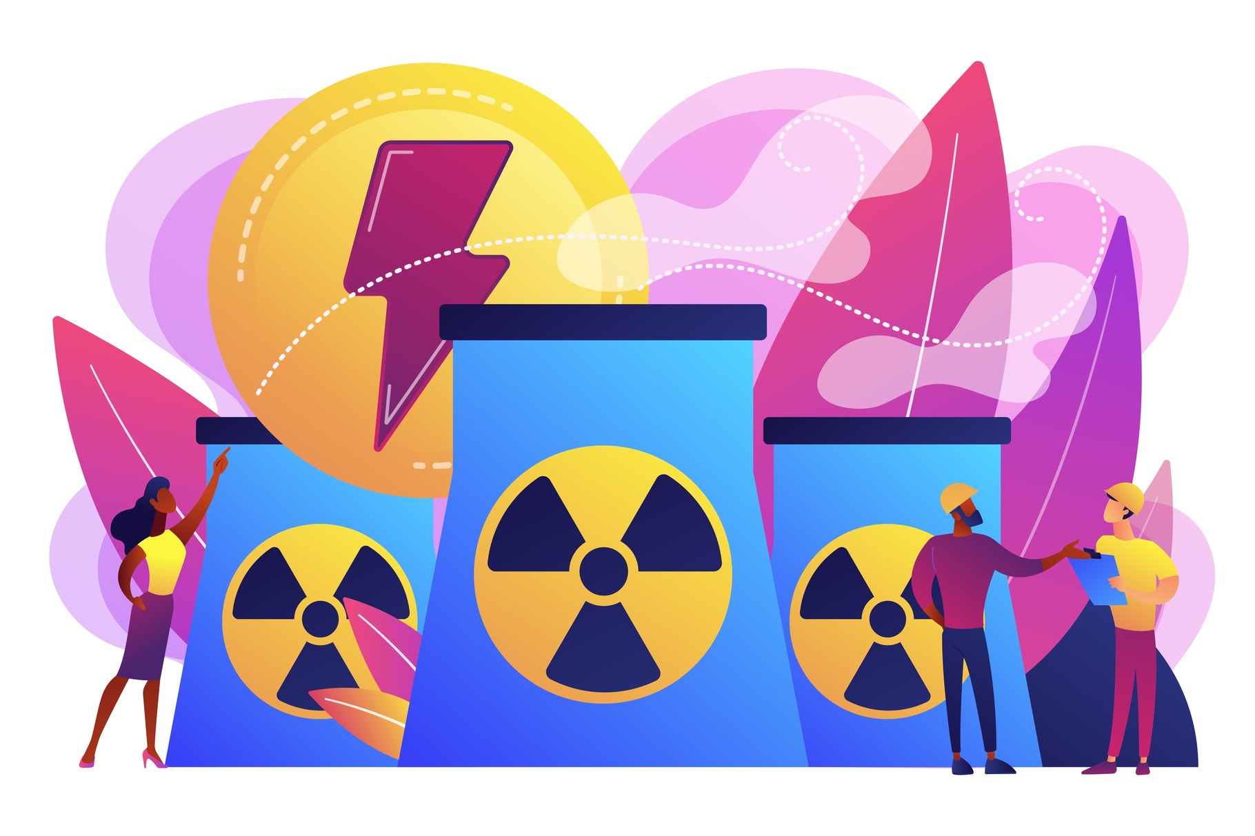 Nuclear energy concept vector, a Technology Illustration by Visual ...