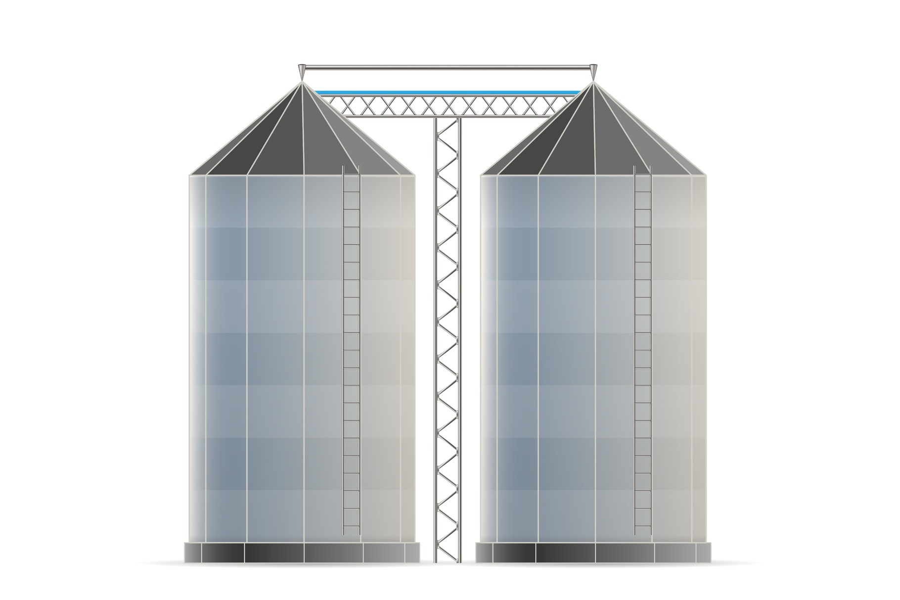 Agricultural silo storehouse grain., a Food Illustration by HAPPY VECTOR