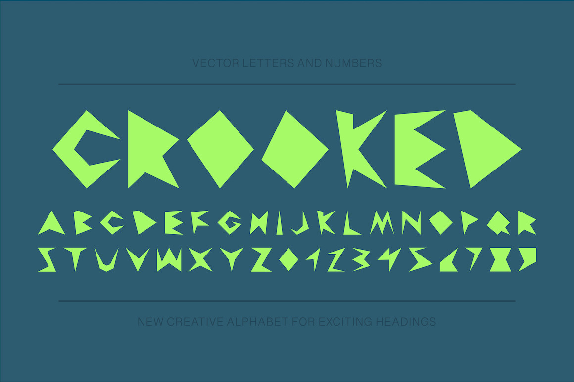 Modern english distorted alphabet, an Object Graphic by ExpressShop