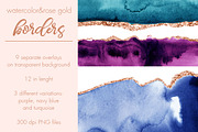 9 Border overlays with rose gold, an Object Graphic by PixelJungle