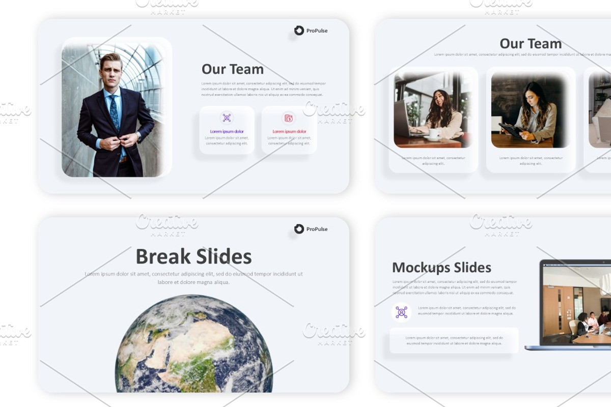 Pro Pulse Presentation, a Presentation Template by Interpitch | Creative Market