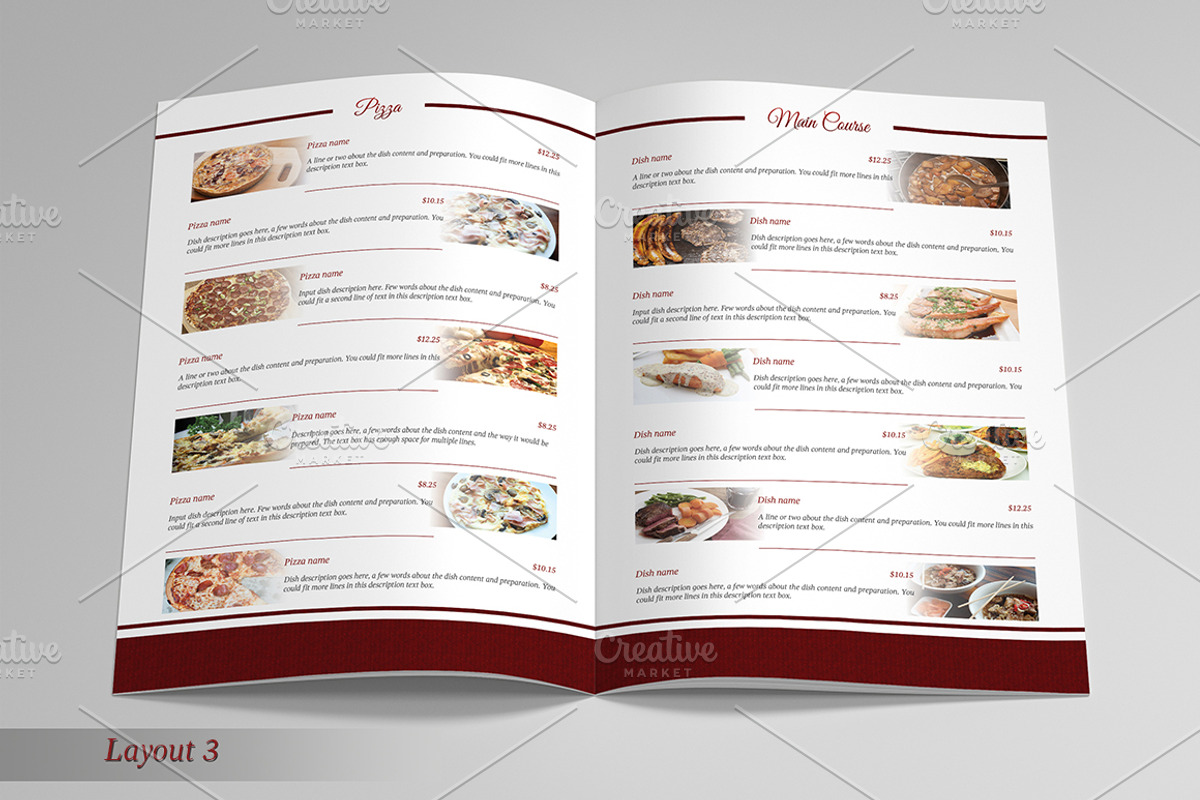 Restaurant Menu & Business Card, a Brochure Template by BettyDesign