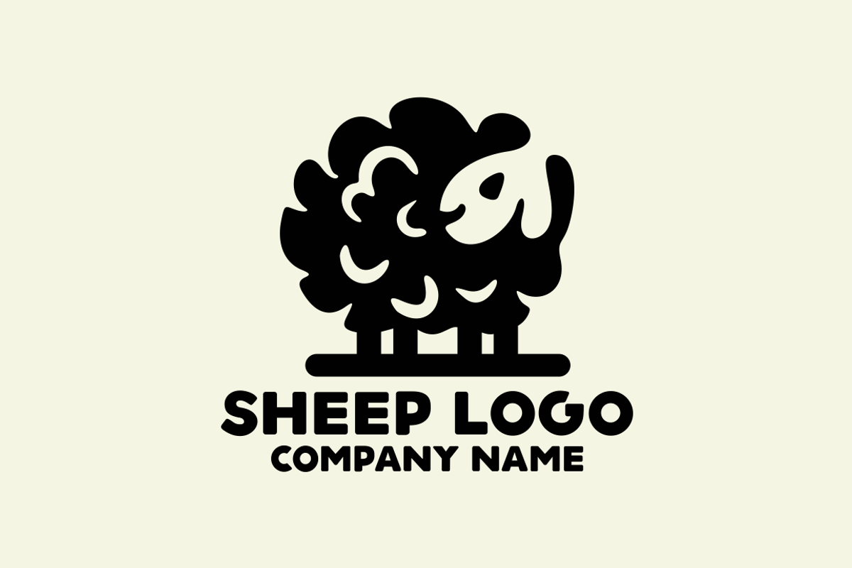 Sheep Logo, a Branding & Logo Template by Brandlogo | Creative Market