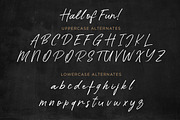 Hall Of Fun - Casual Elegant Font, a Script Font by Konstantine Studio