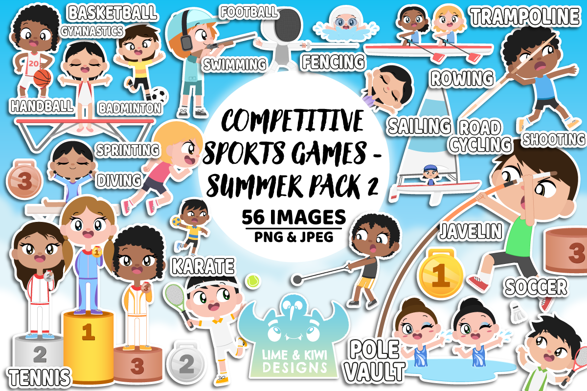 Competitive Sports Games - Summer 2, a Sport Illustration by Lime ...