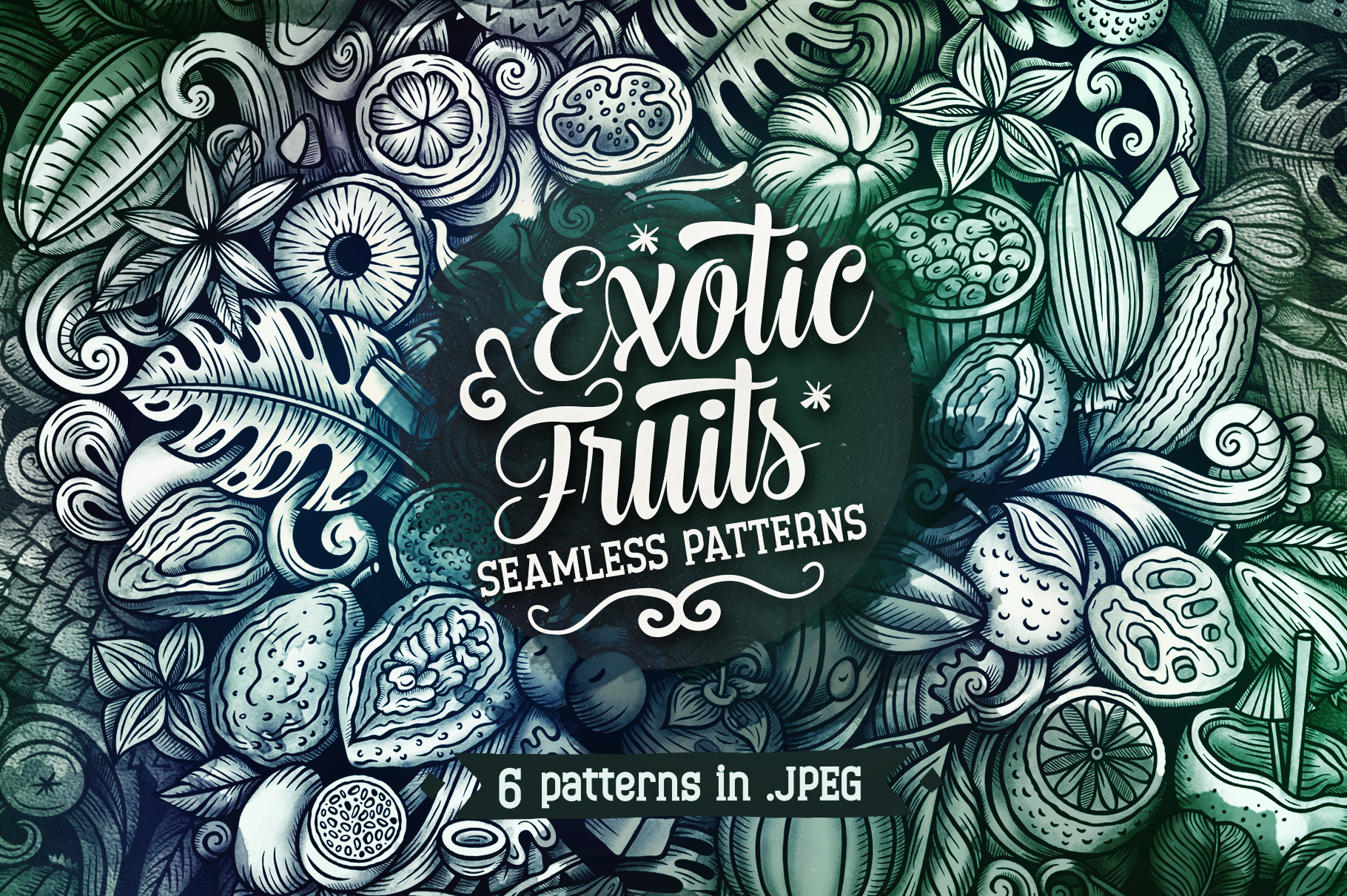 Exotic Fruits Graphics Patterns