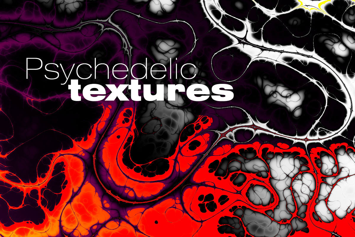 Marbling psychedelic textures Hi-Res