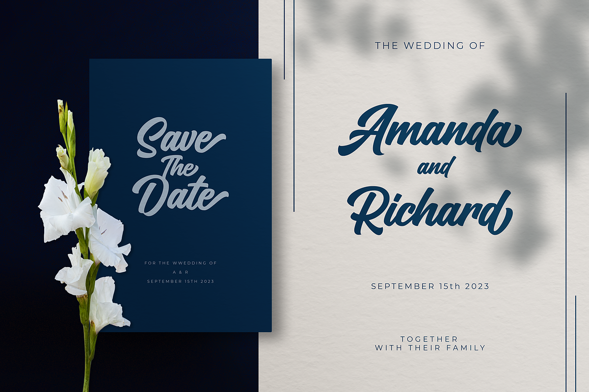 Couraged Bold Modern Script Typeface, a Script Font by namaracreativestudio