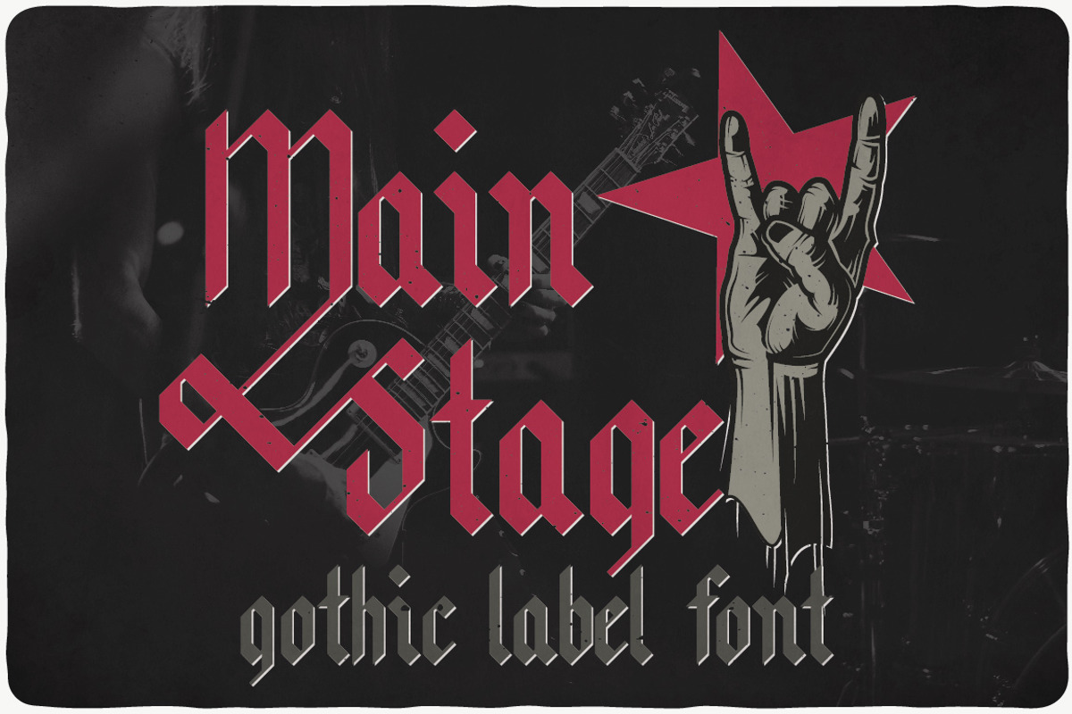 Main Stage typeface, a Script Font by VozzyStock
