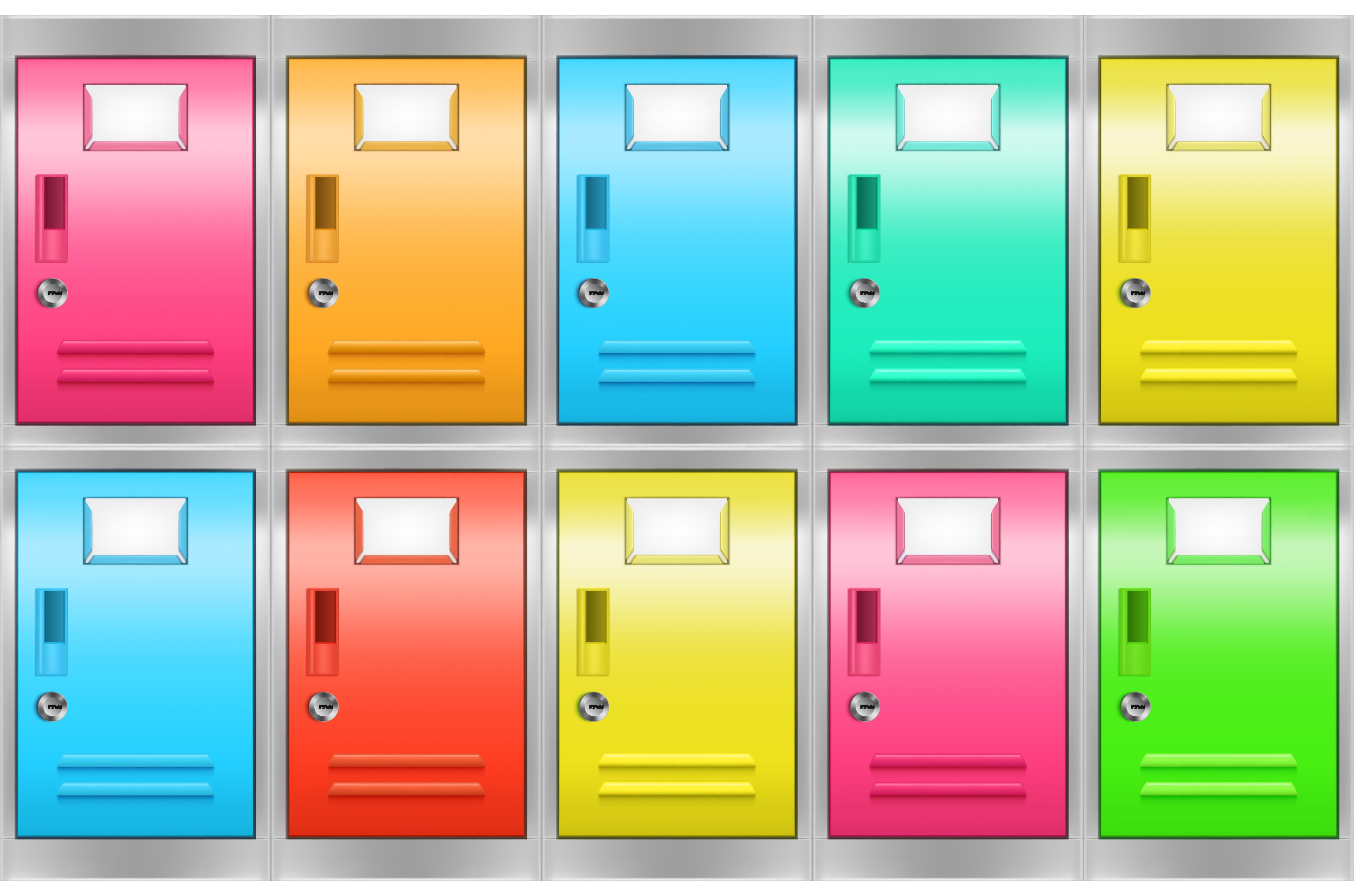 Steel locker cabinet with colored, an Object Graphic by art PVP - market