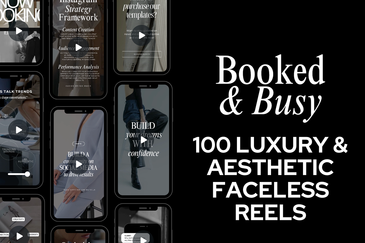 Faceless Reels Digital Marketing Canva
