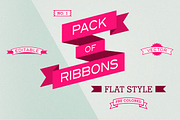 Pack of 66 Editable Ribbons, a Graphic by Fresh Design Elements
