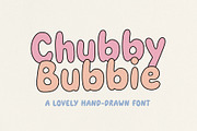 Chubby Bubbie - Bubble Display Font, a Handwritten Font by type peace