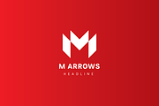 M arrows logo., a Branding & Logo Template by Anton Akhmatov