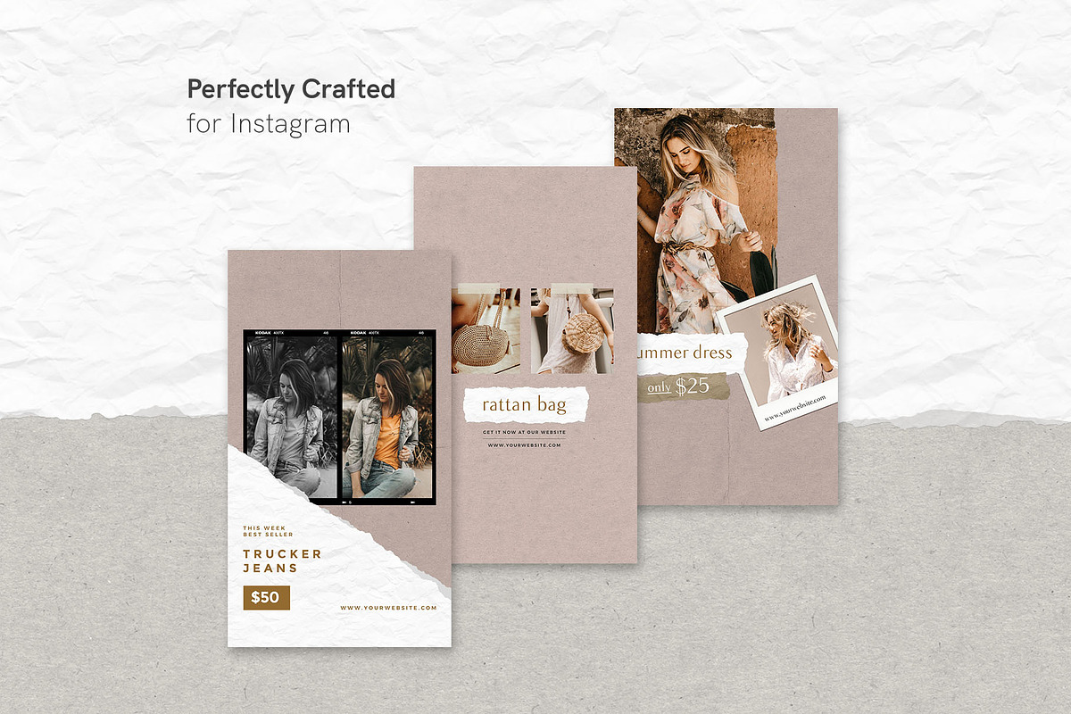 Film Frame Instagram Stories Bundle, a Social Media Template by muhisya