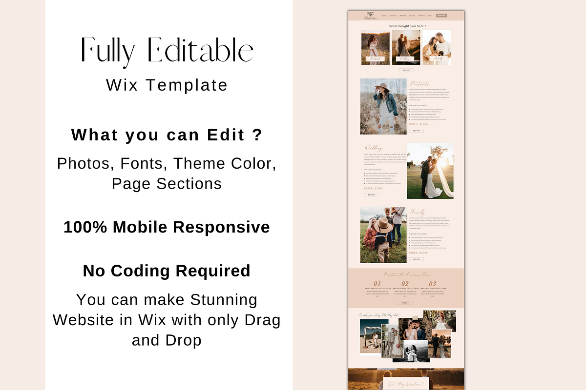 Wix Photography Website Template