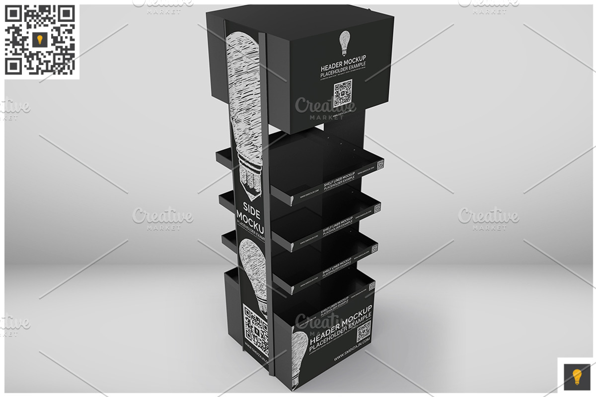 Promotional Store Shelf Stand Mockup, a Product Mockup by Shocky Design ...