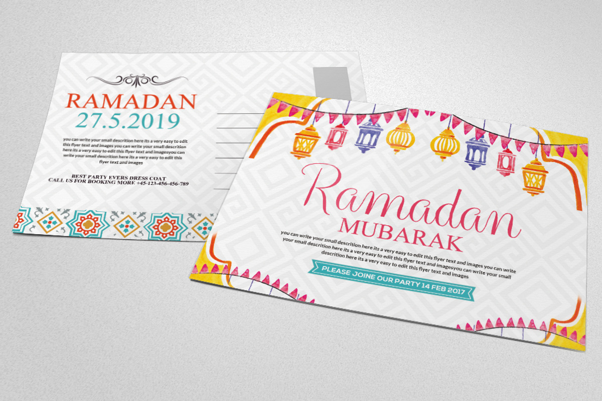 Ramadan Greeting Card, a Card Template by graphicforest