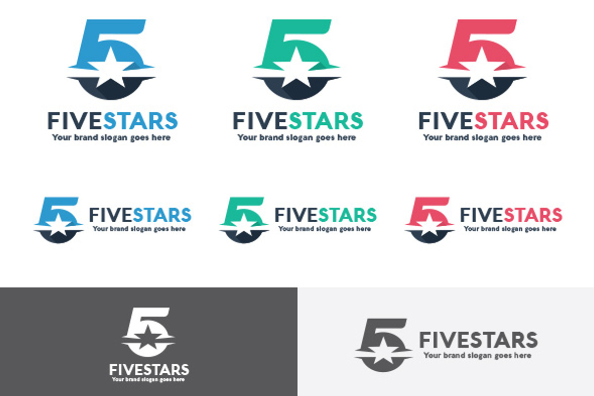 Five Star Logo, a Branding & Logo Template by WheelieMonkey
