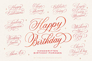Happy Birthday Lettering Designs | Creative Market