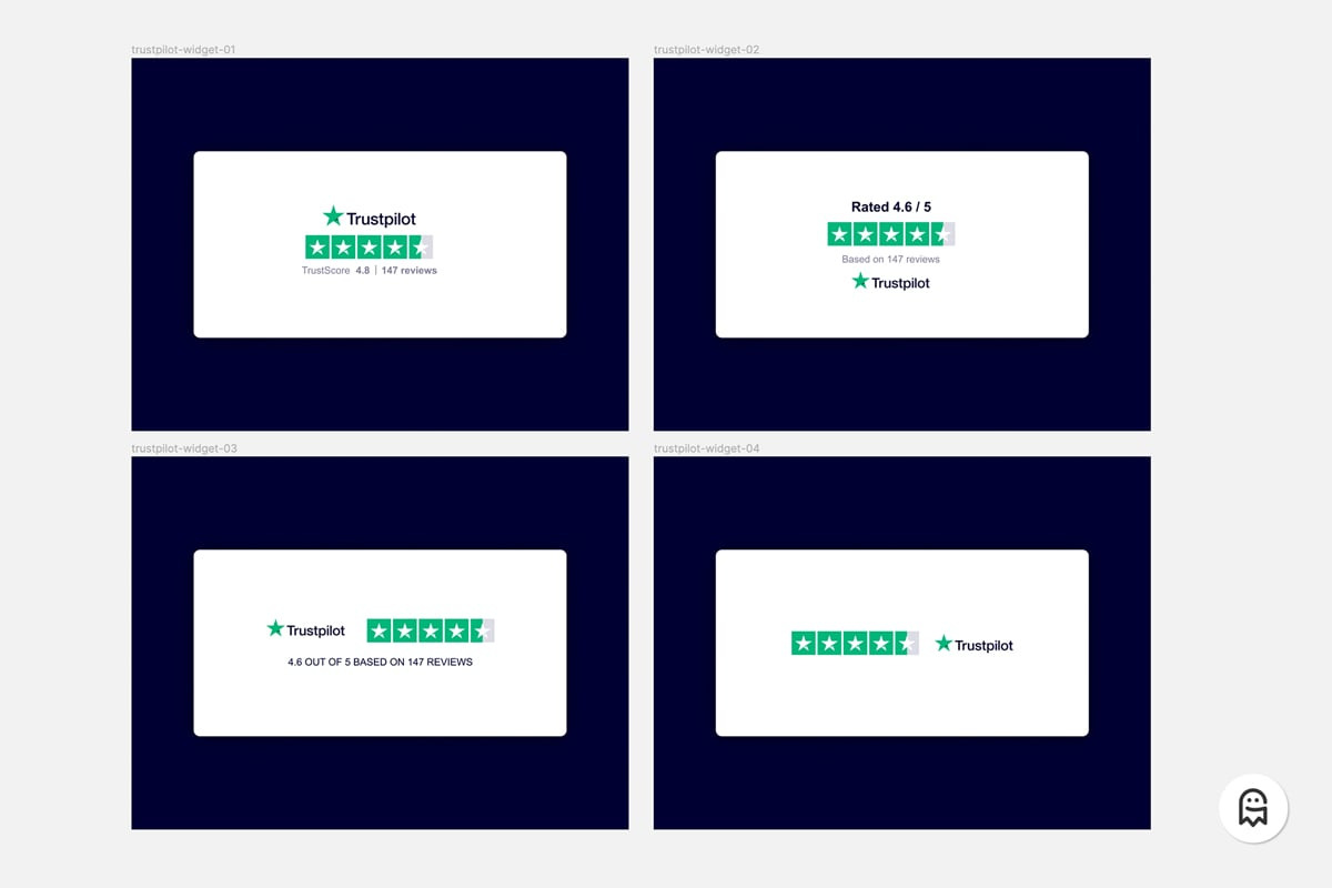 Trustpilot Reviews Design for Figma, a Templates & Theme by Graphic Ghost