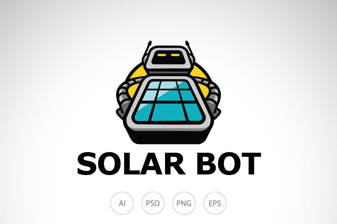 Solar Robot Logo Template, a Branding & Logo Template by Heavtryq ...