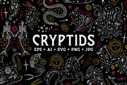 Cryptids Bundle, an Object Graphic by Annie Konst