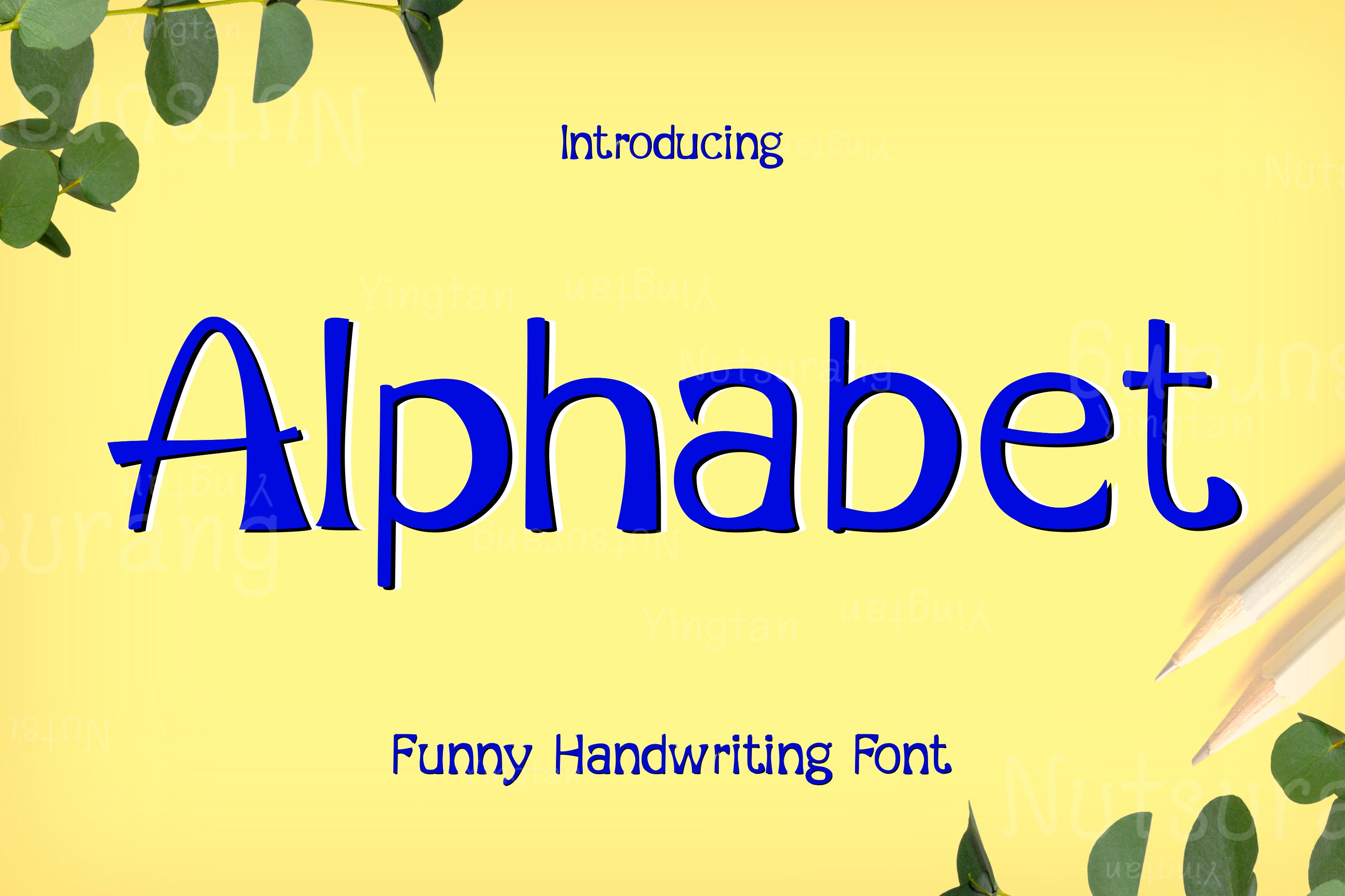 Alphabet Fonts, a Script Font by N Nakorn Creative
