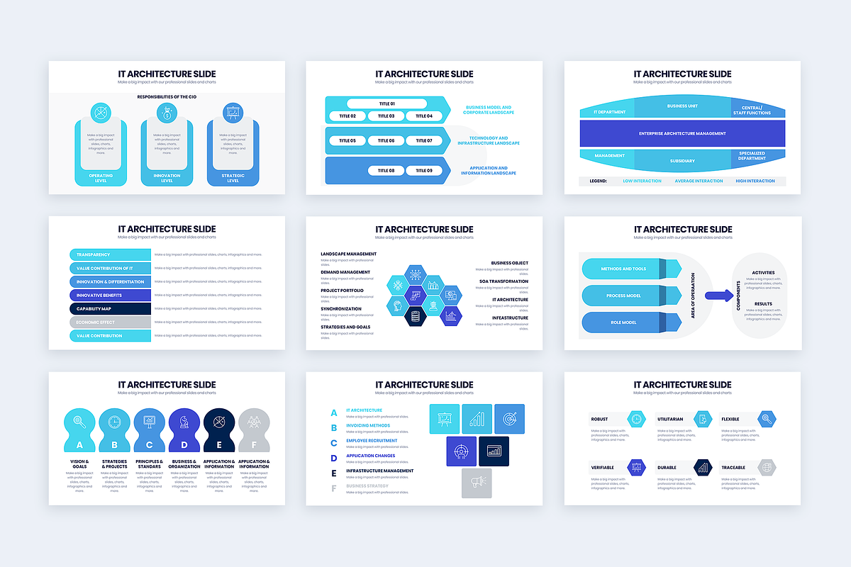 IT Architecture Powerpoint Template, a Presentation Template by Slidesmash