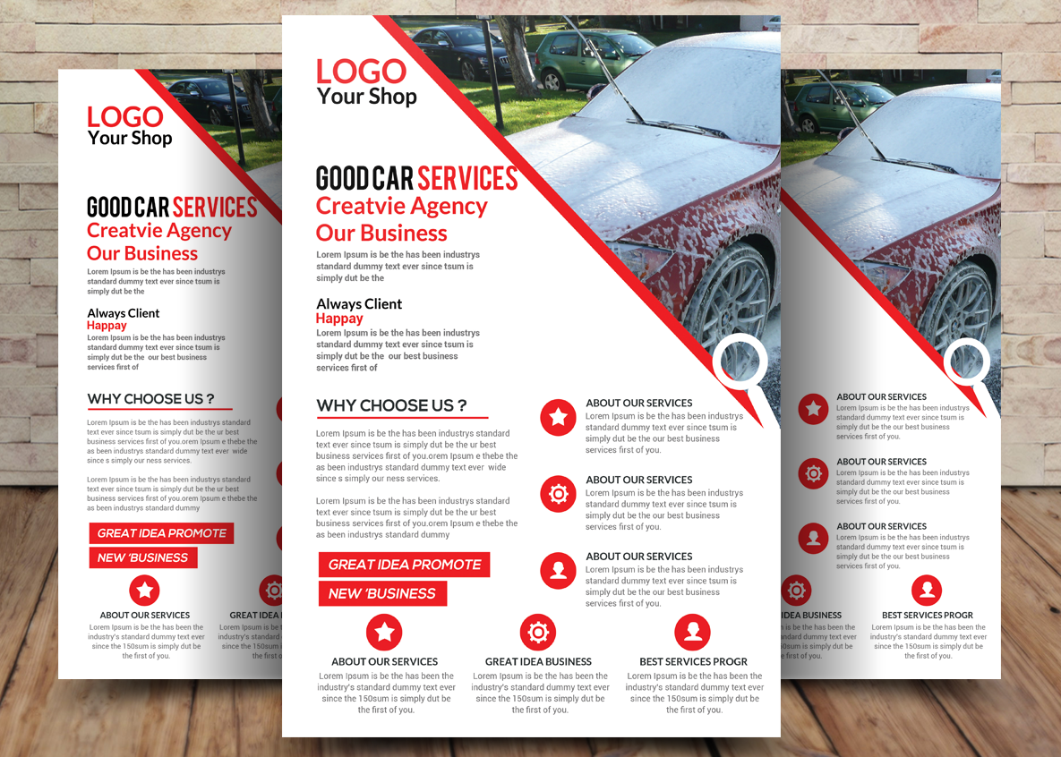 Car Servics Flyer, a Flyer Template by graphicforest