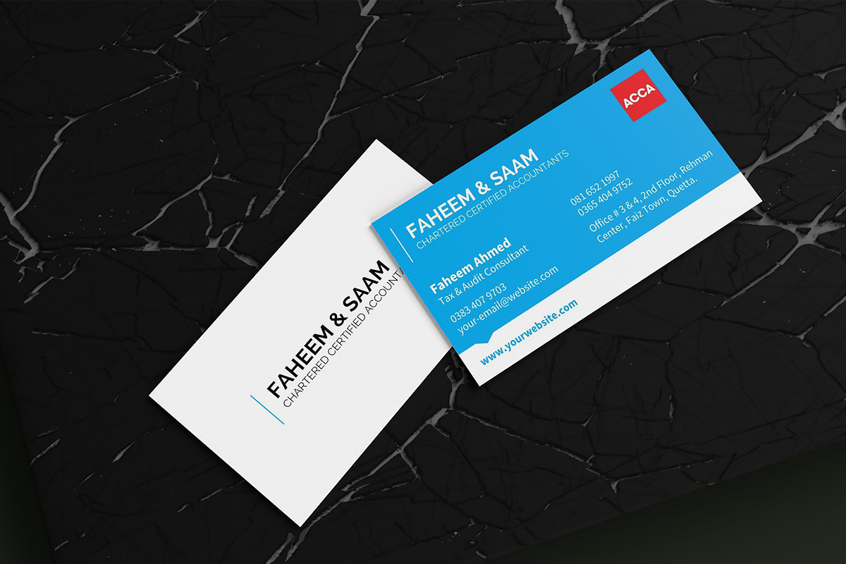 Accountant Business Card Template