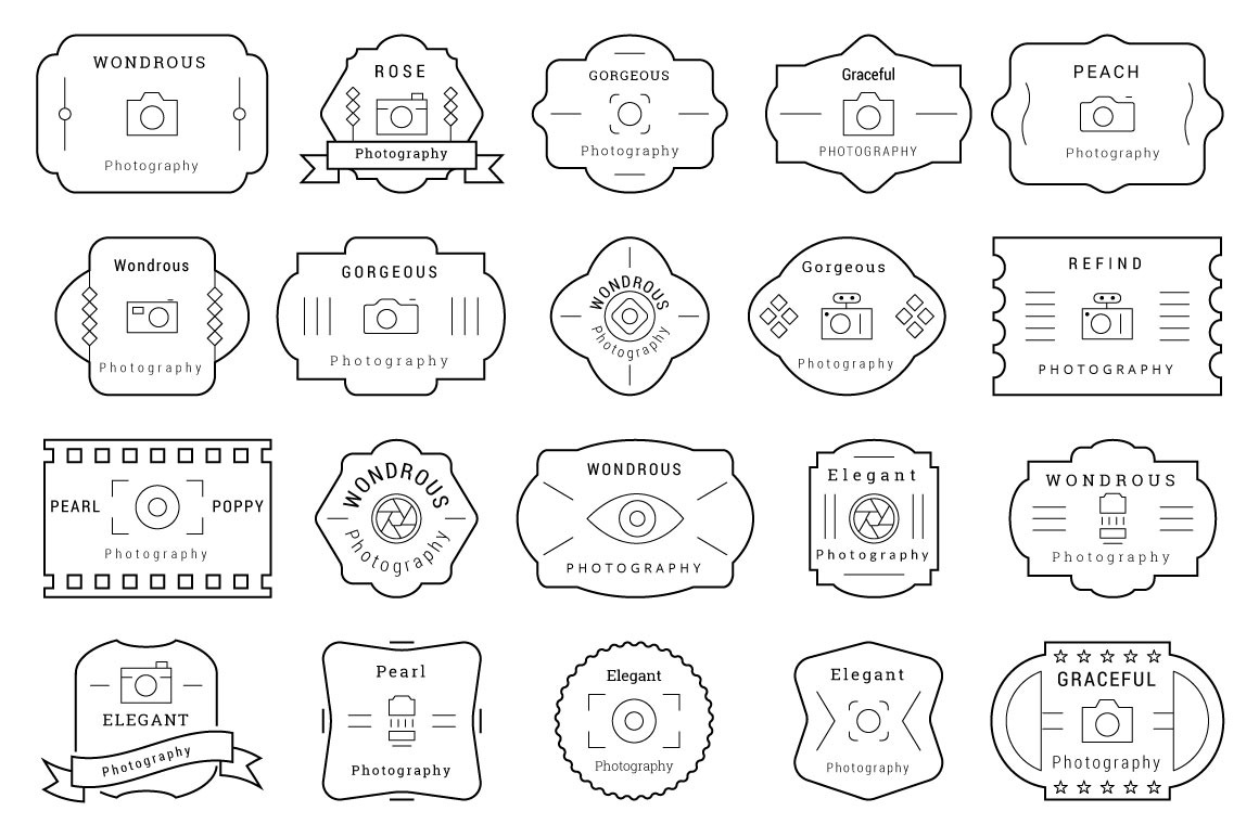 85 Photography Badges / Labels, a Graphic by Creative Stall