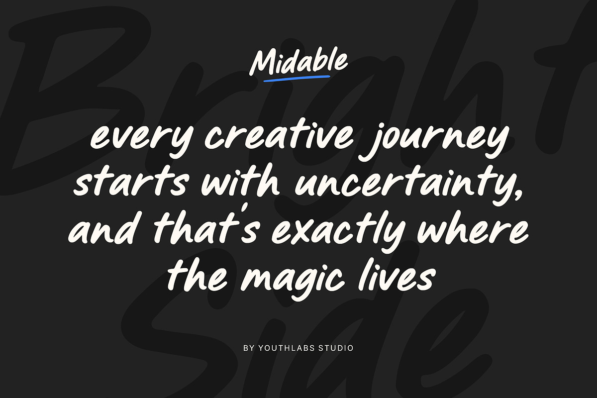 Midable - Bold Logo Marker Font