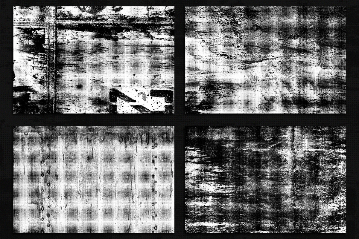 Halftone Metal Textures, a Texture Graphic by Creative Supplies Co.