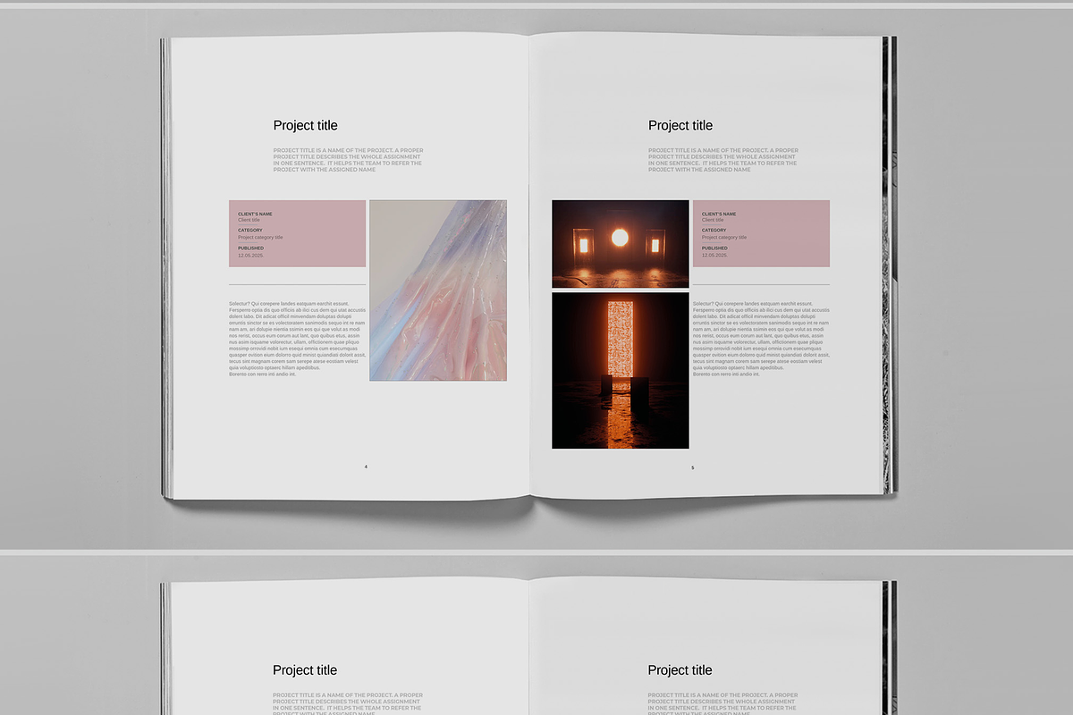 3D Render Portfolio Brochure Layout, a Brochure Template by Boris Cupac