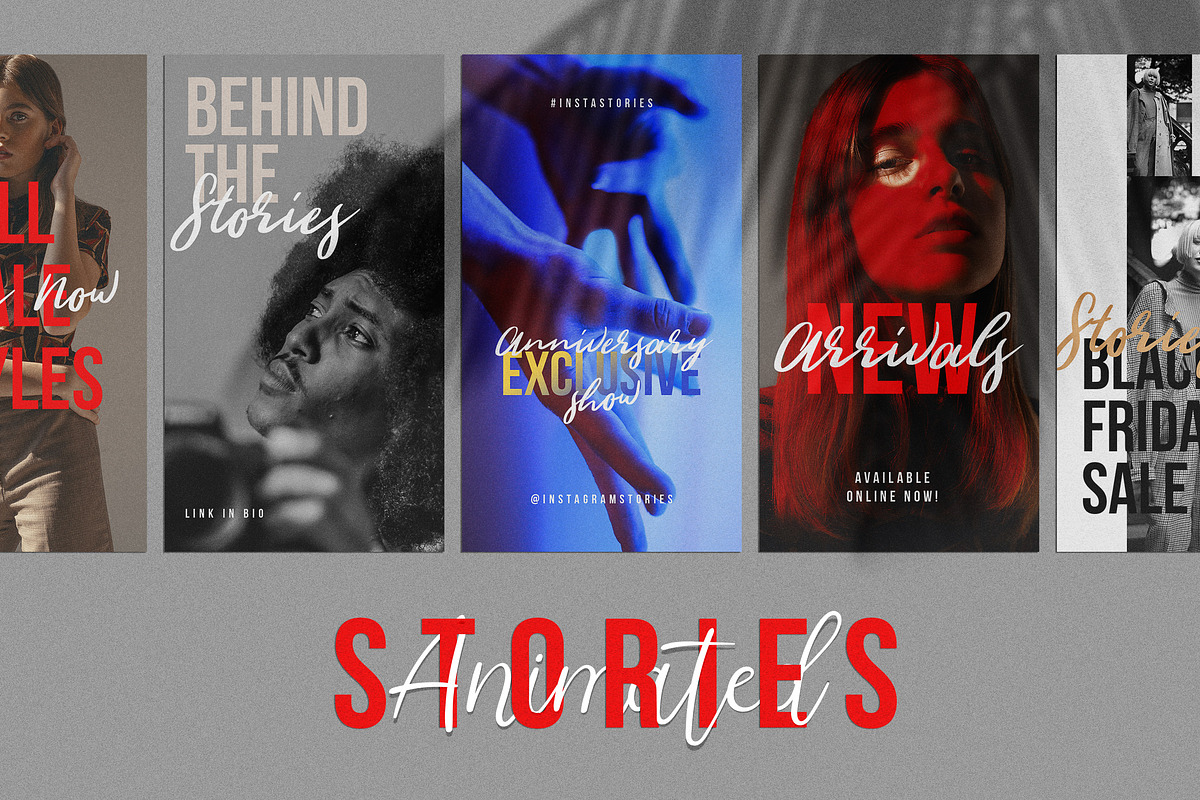 16-ANIMATED Stories Templates, a Social Media Template by TemplateZuu