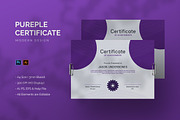 Pureple - Certificate Template, a Print Template by StreaksideStd