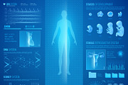 Medical hud interface, a Healthcare Illustration by Macrovector