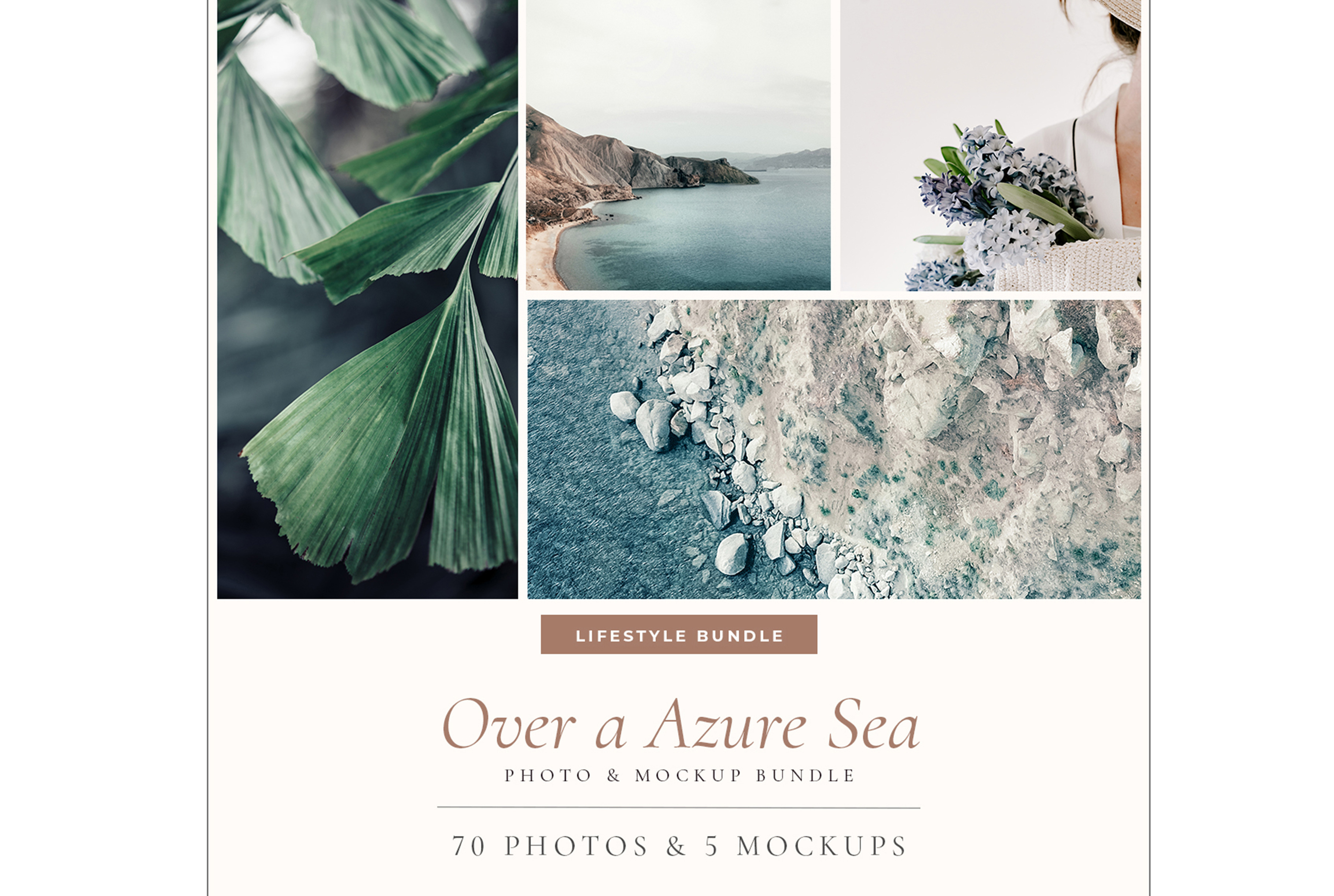 OVER A AZURE SEA. 70+, a Social Media Template by OntheMoon | Creative ...