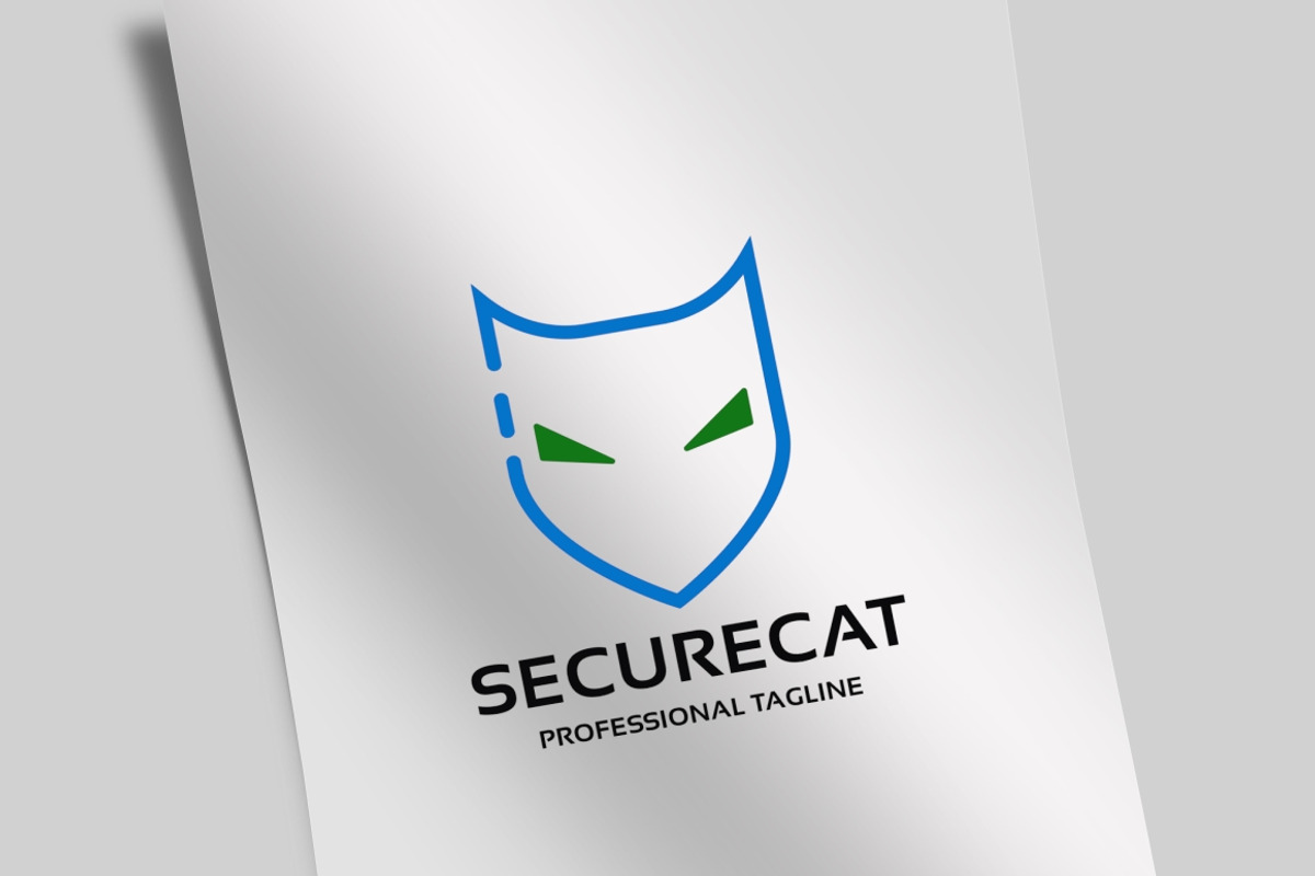 Secure Cat Logo, a Branding & Logo Template by Design_Planet