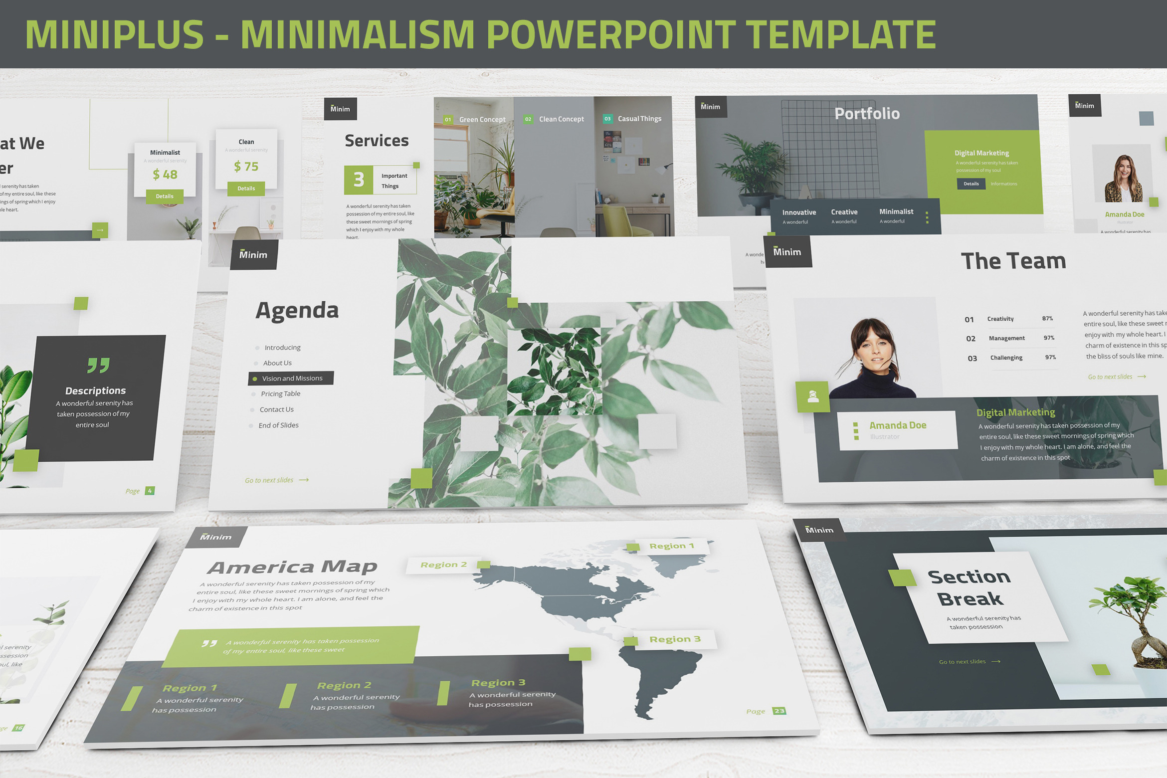 MiniPlus - Powerpoint Template, a Presentation Template by SlideFactory