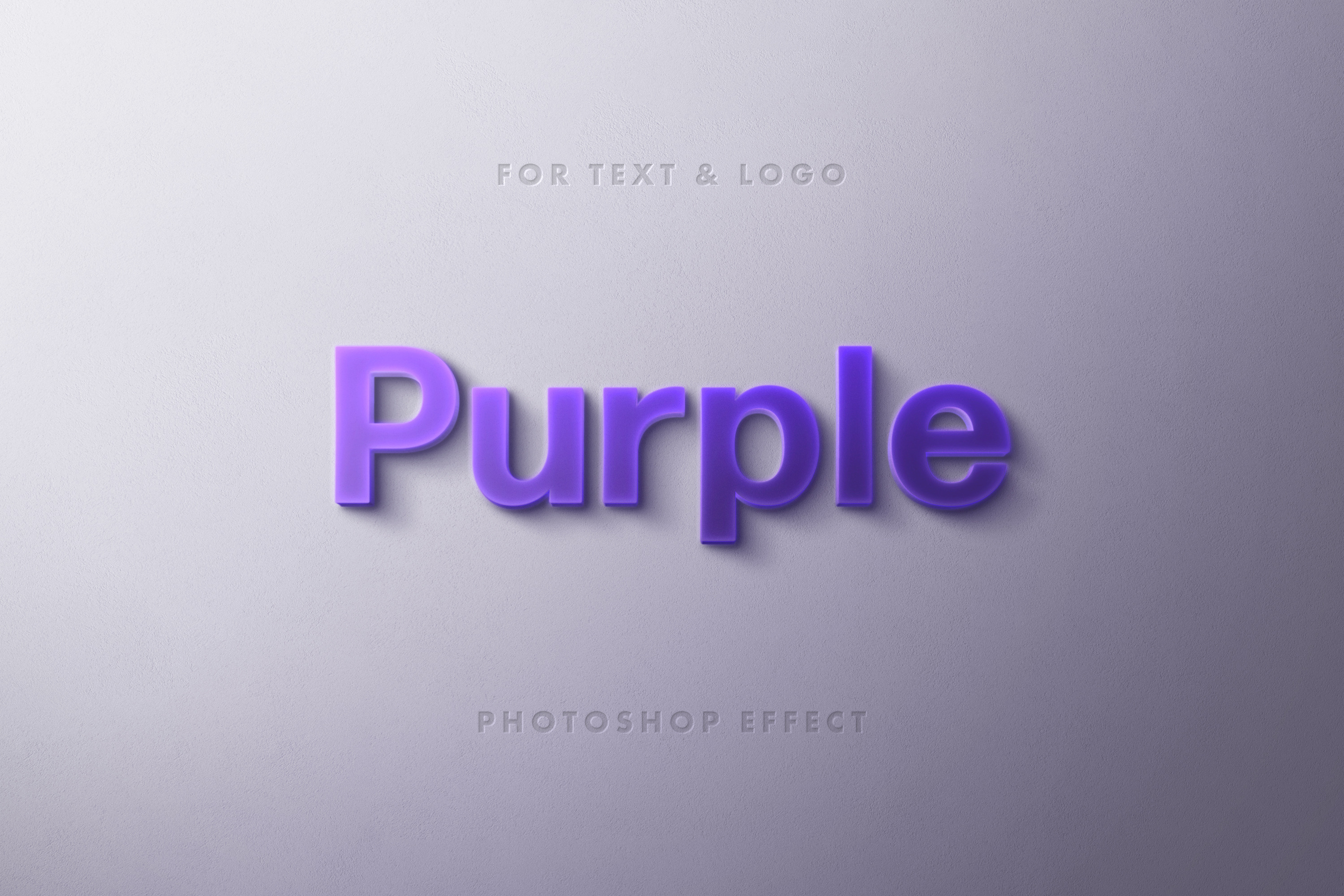 Purple Logo and Text Effect, a Layer Style Add-On by Design Squad ...