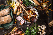 Root vegetables cooking, rustic | Food Images ~ Creative Market