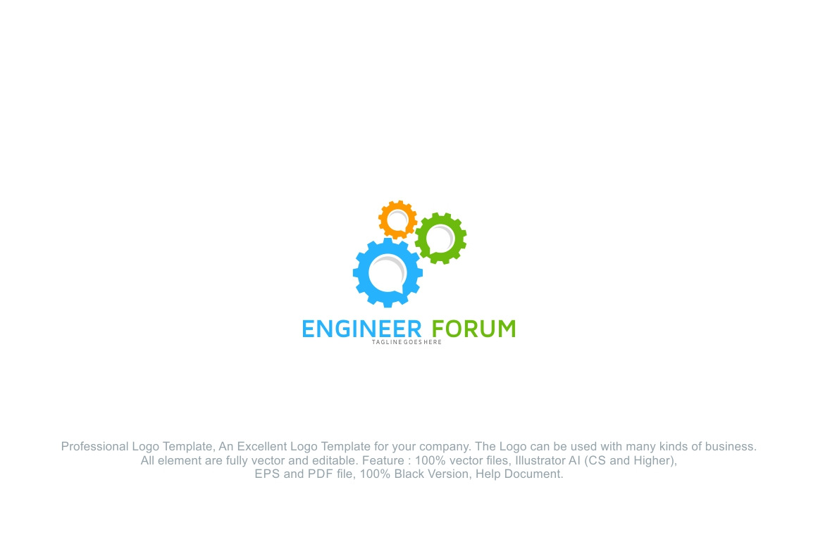 Engineer Forum - Gear Talk, a Branding & Logo Template by PutraCetol Studio