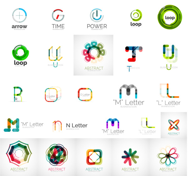 Thin line logo designs, a Graphic by antishock