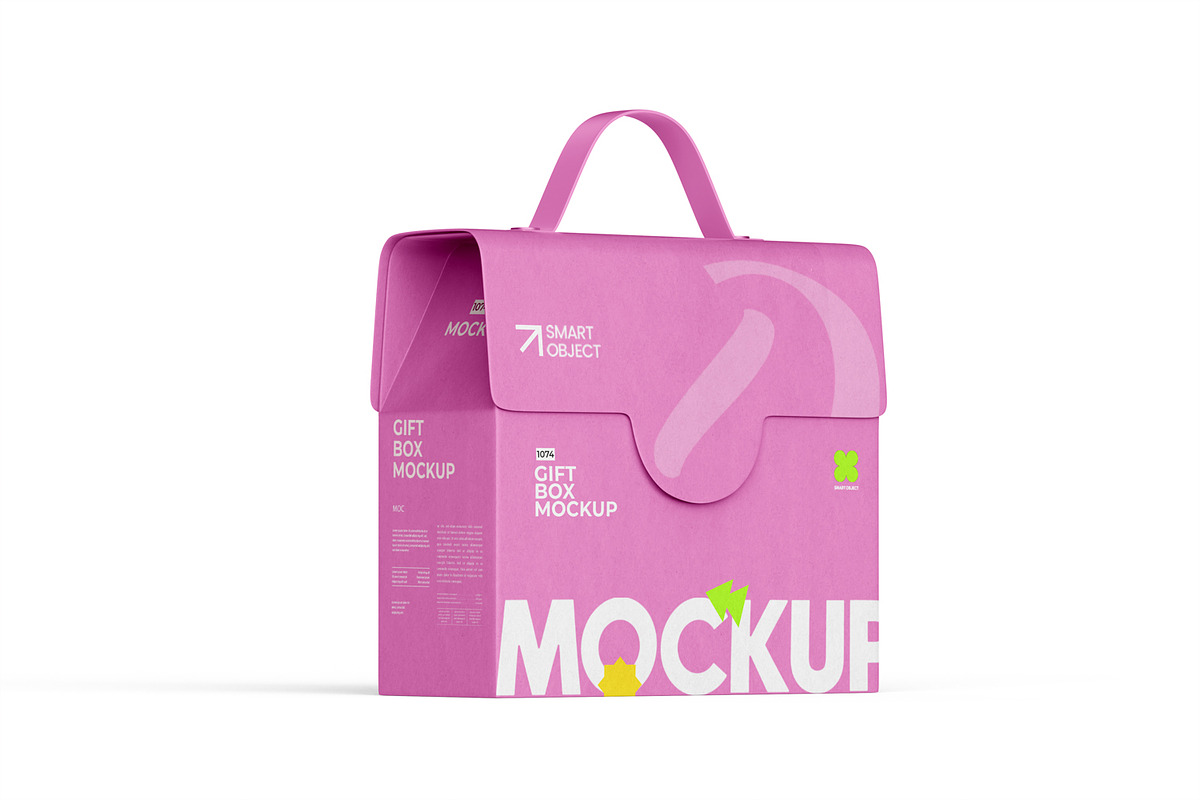 Kraft Paper Box With Handle Mockup, a Packaging Mockup by Ram Studio ...