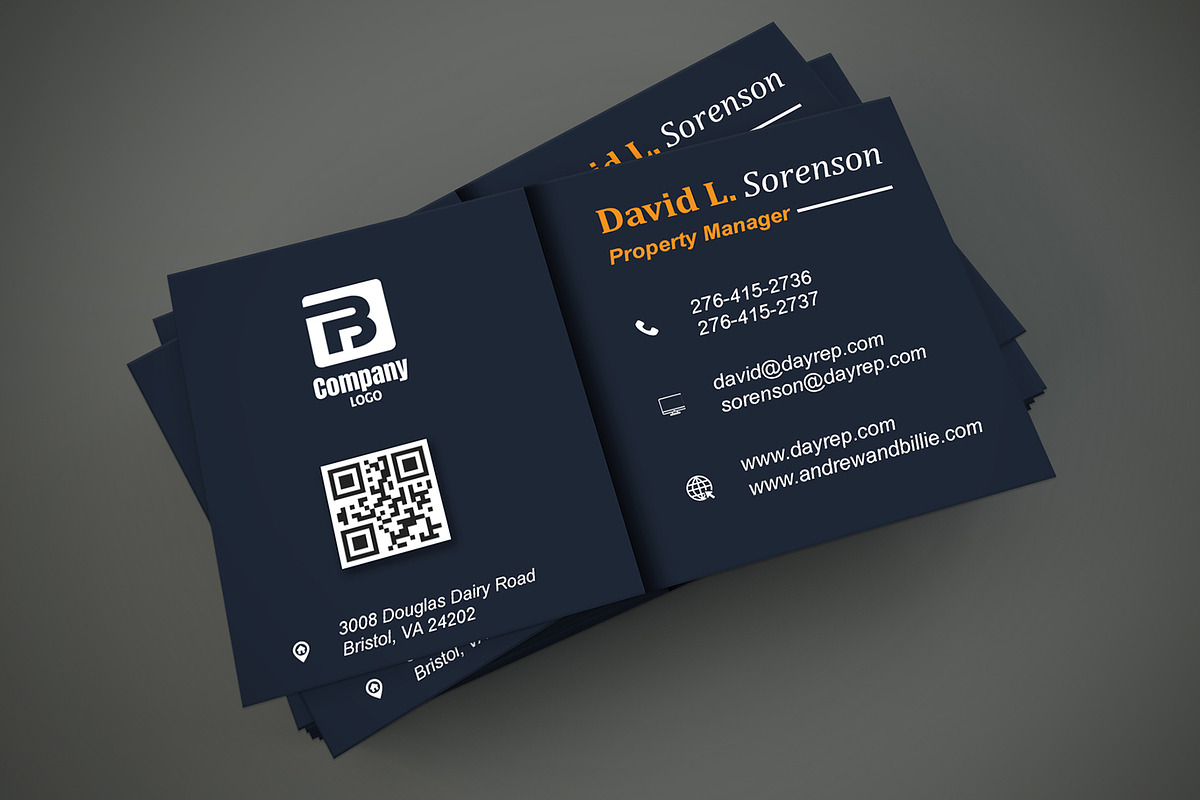 Bold Real Estate Card PSD