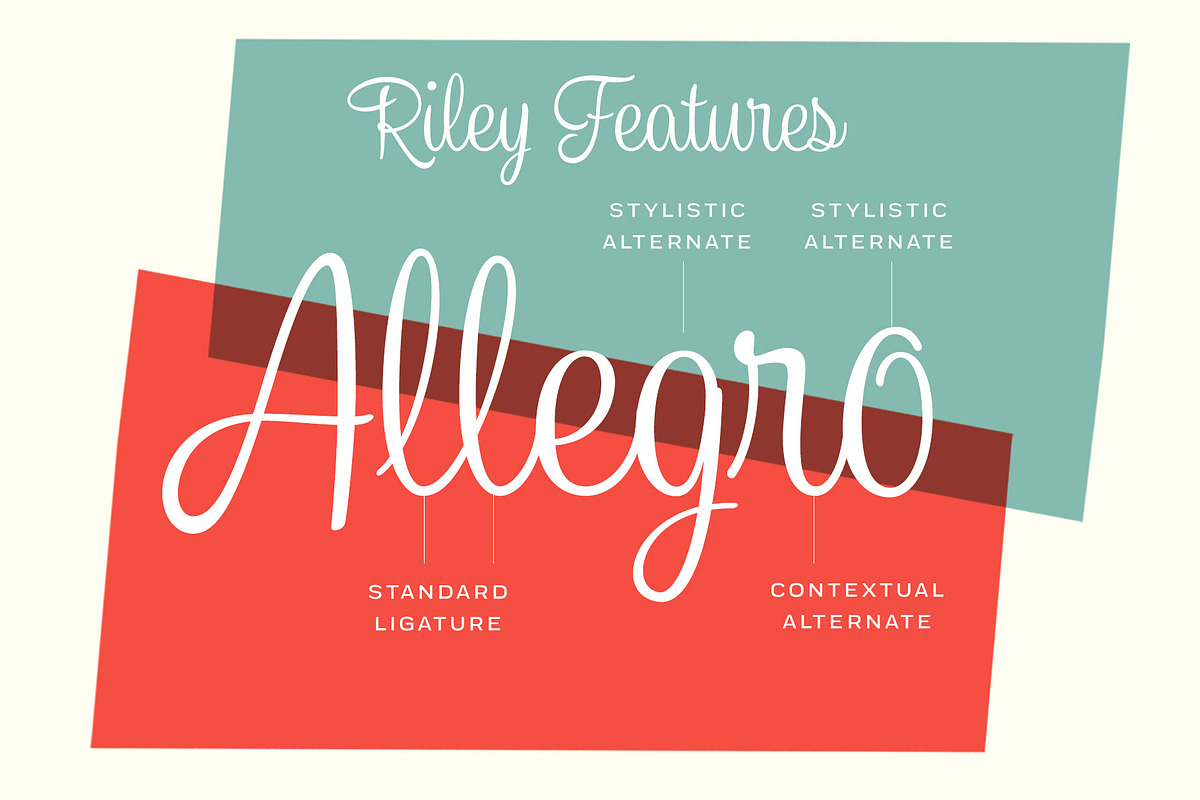 Riley -Vintage Script, a Script Font by Fenotype