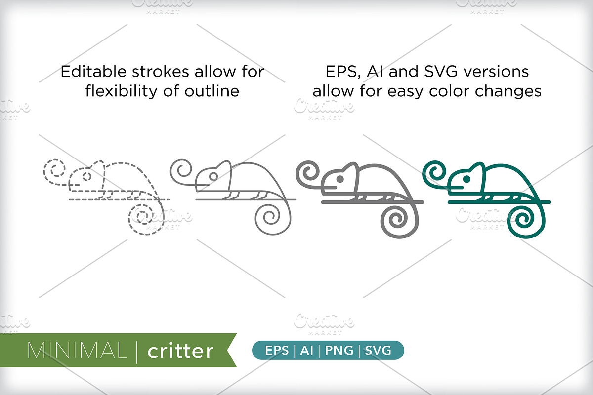 Minimal critter icons, an Outline Icon by Picture Window | Creative Market